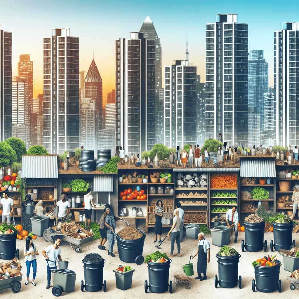 Compostaje urbano en comunidades densamente pobladas